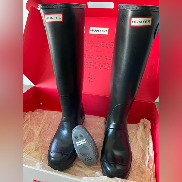 Hunter | Shoes | Hunter Tall Gloss Rain Boots | Poshmark